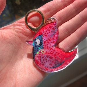 Holographic Owl House Flapjack Keychain - Etsy