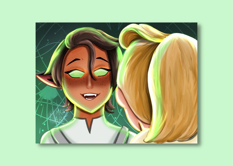 She-ra Chipped Catra Art Print - Etsy