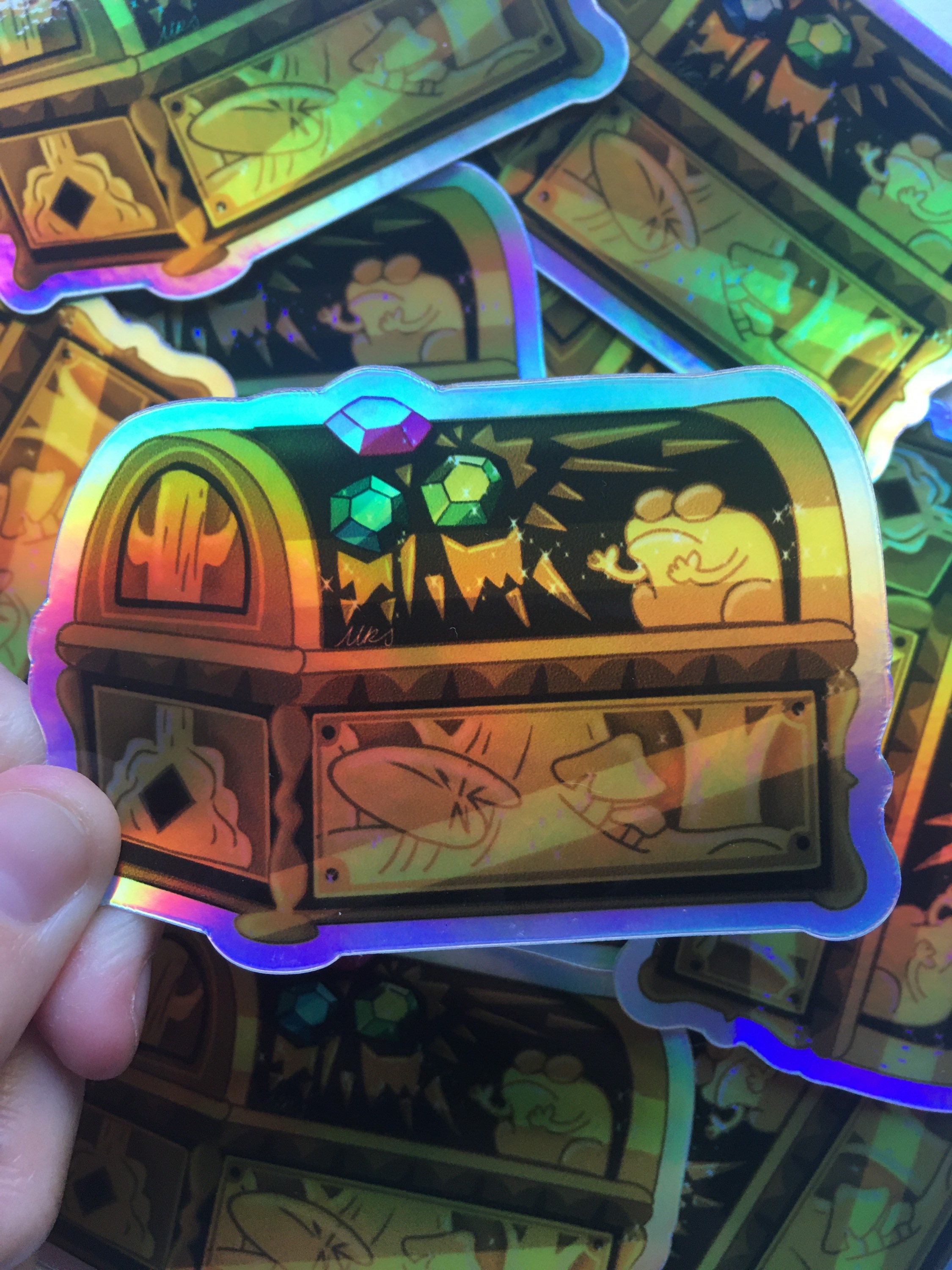 Amphibia Calamity Box Holographic Vinyl Sticker - Etsy