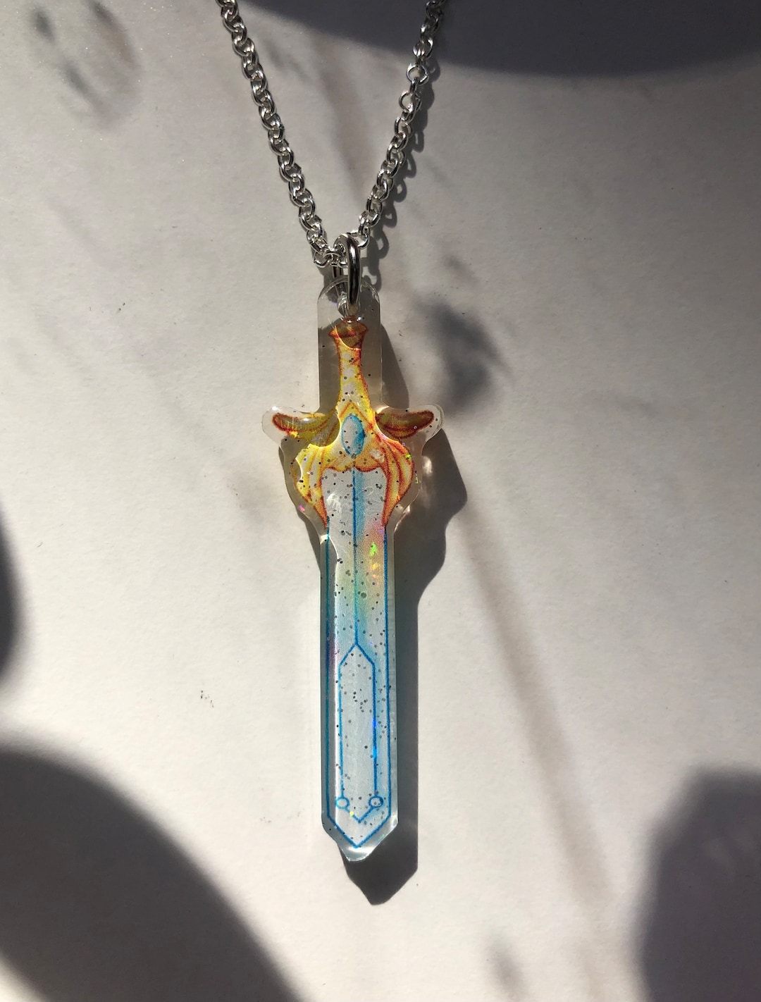 Holographic She-ra Sword Necklace - Etsy