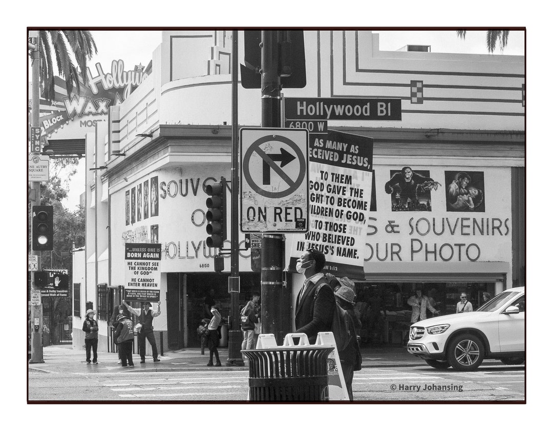 Hollywood Boulevard Photography Print, California Street Scene, Fine ...