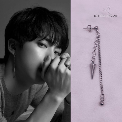 BTS V Earrings Kim Taehyung Long Tassel Earrings BTS Dangle - Etsy Canada
