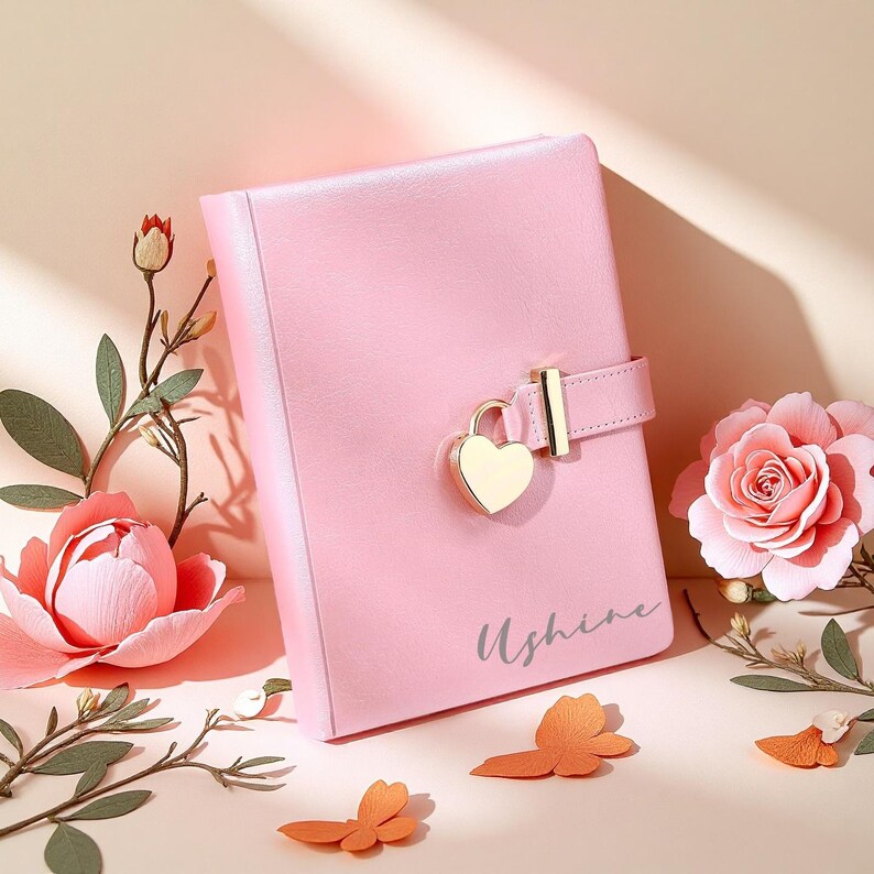 Personalized Leather Journal With Lock & Key and Pen – Custom Engraved ...