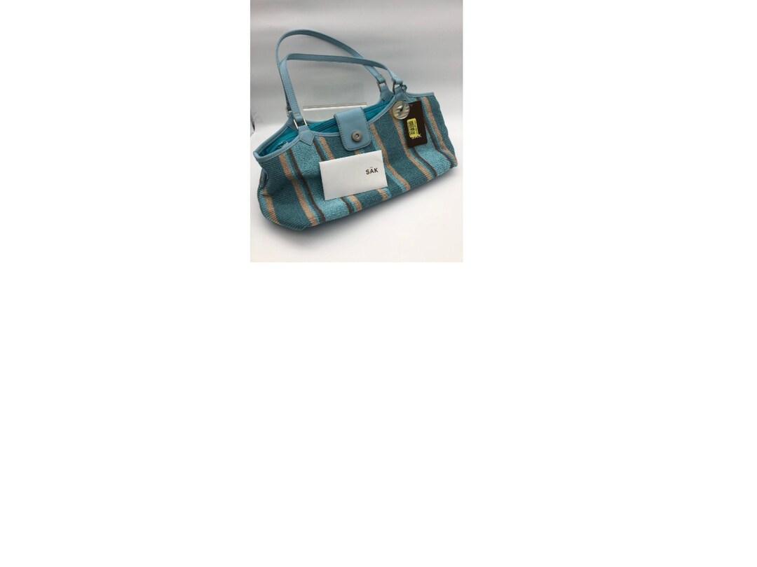 Vintage Brand-new W/tags THE SAK Crocheted Shoulder Purse Blue - Etsy