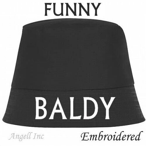 Mens BALDY Bald Man BUCKET Hat Cap Gift Funny Rude Joke Dads Birthday Present Sun Hat - Etsy UK