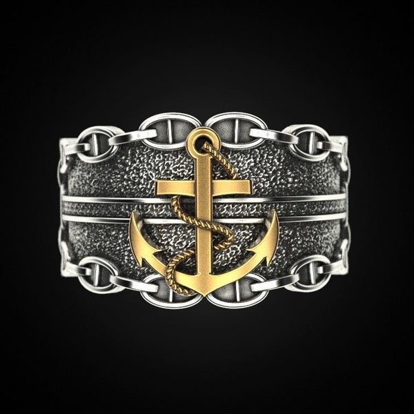 Anchor Ring - Etsy