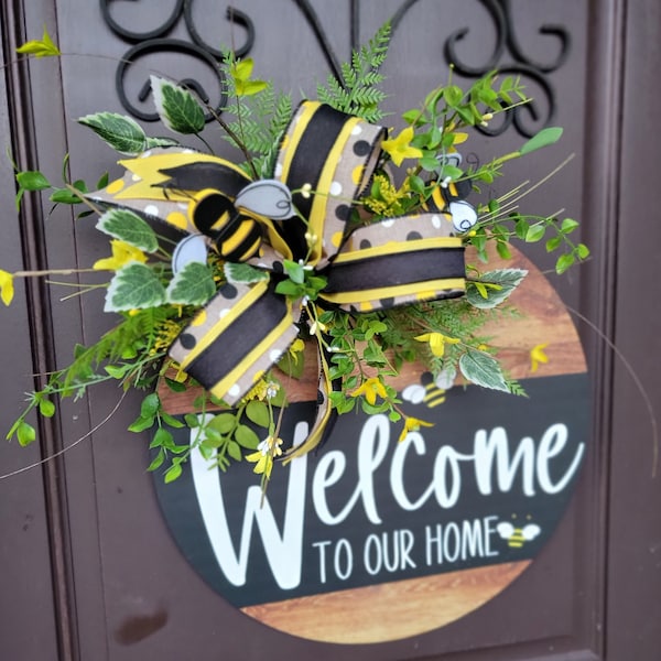 Bee Door Sign - Etsy