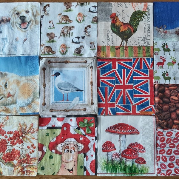 Decoupage Napkins - Etsy UK