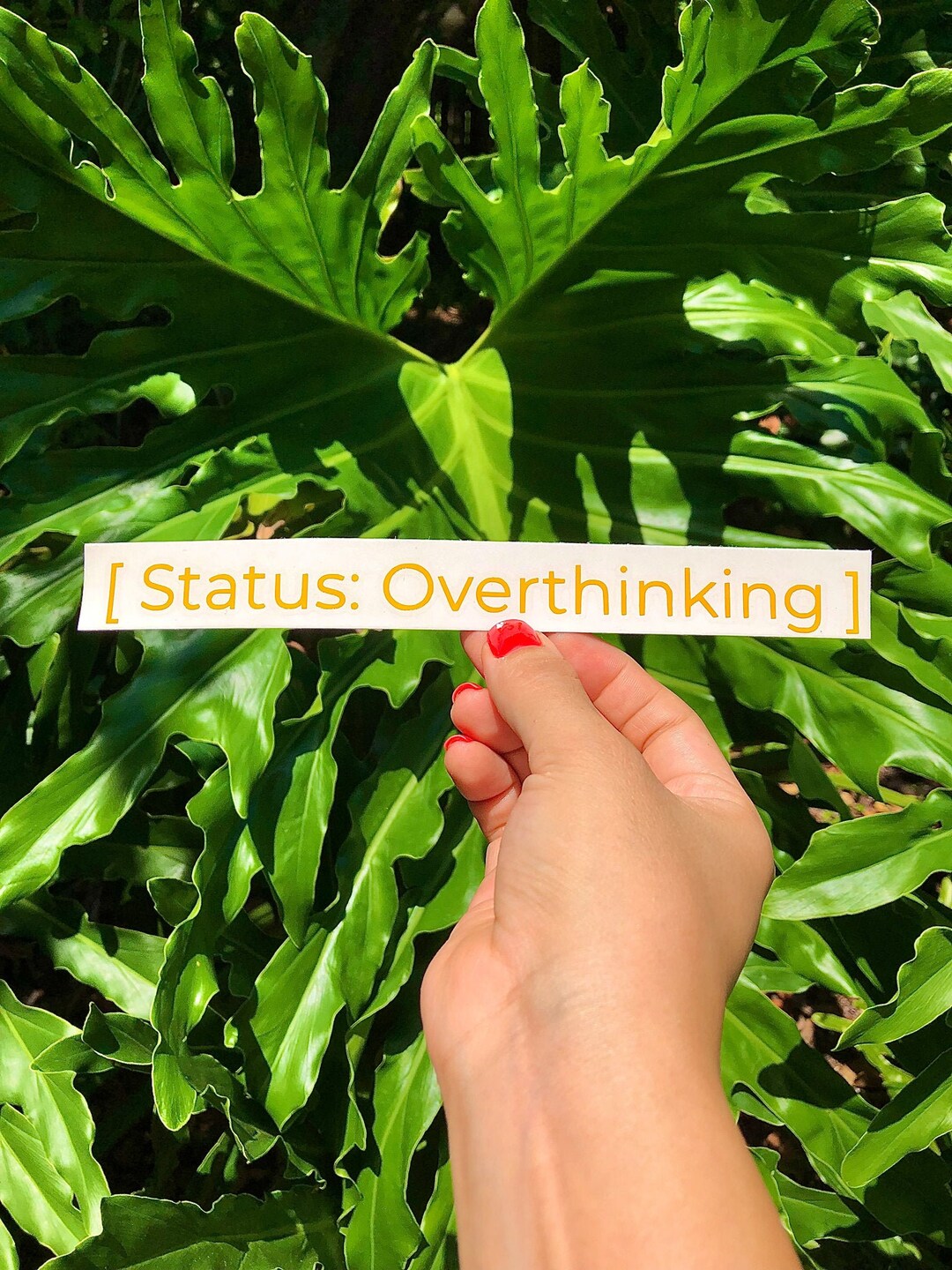Status: Overthinking decal - Etsy