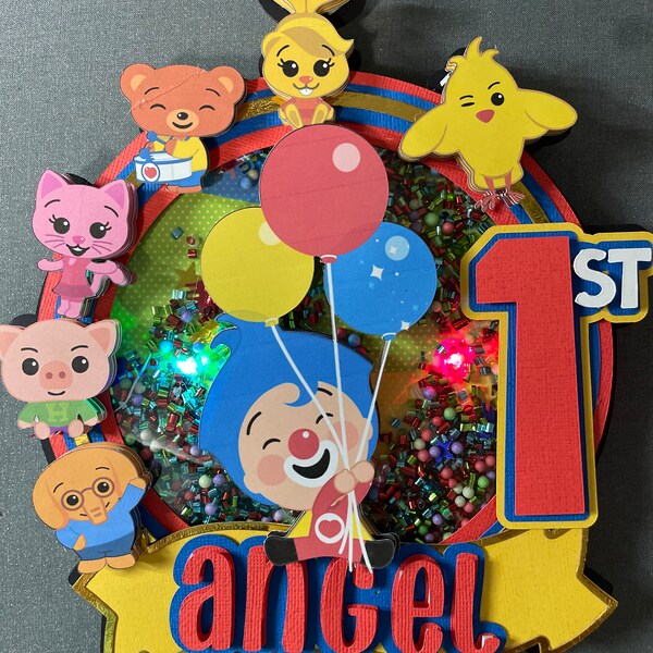 Plim Plim Shaker Cake Topper Template - Etsy