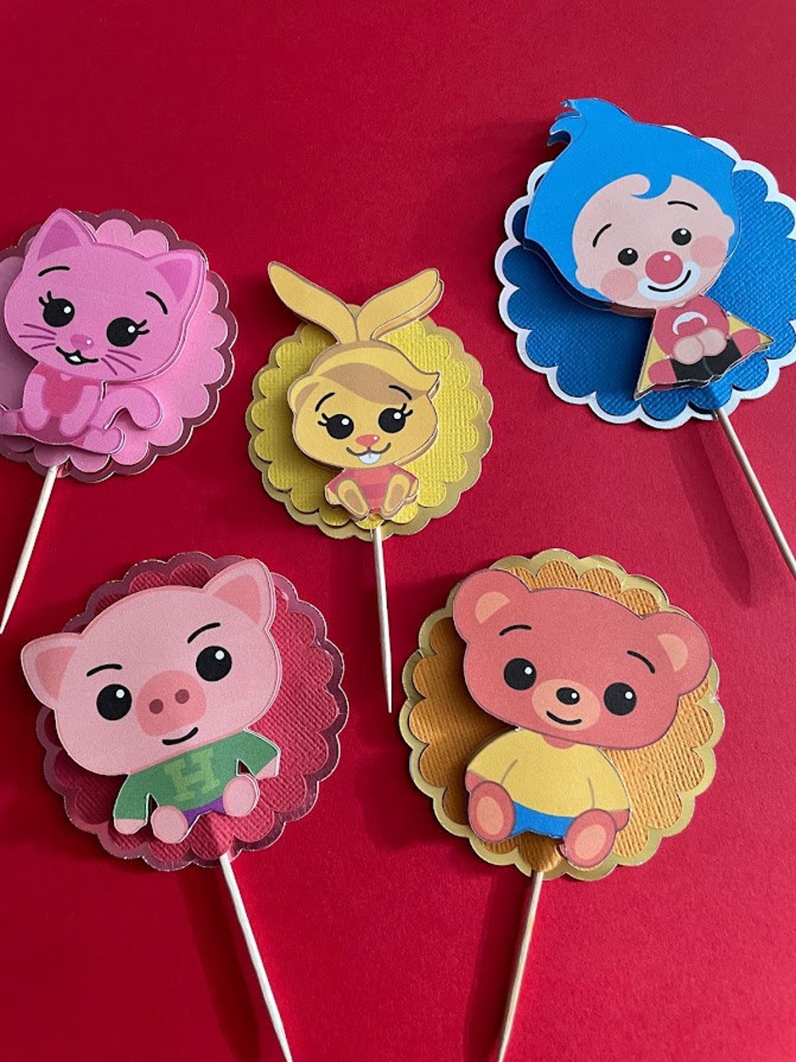 Plim Plim Cupcake Toppers - Etsy