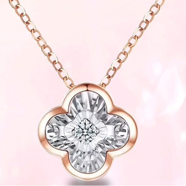 Moving Diamond Necklace - Etsy