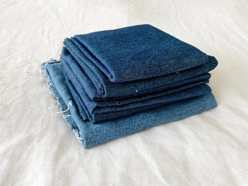 Denim Scrap Bundle 3 - Etsy