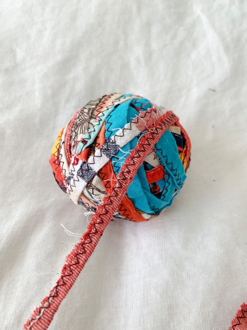 Boho Fabric Rustic Rag Ribbon Artisan Textile Multicolor Art Trim - Etsy