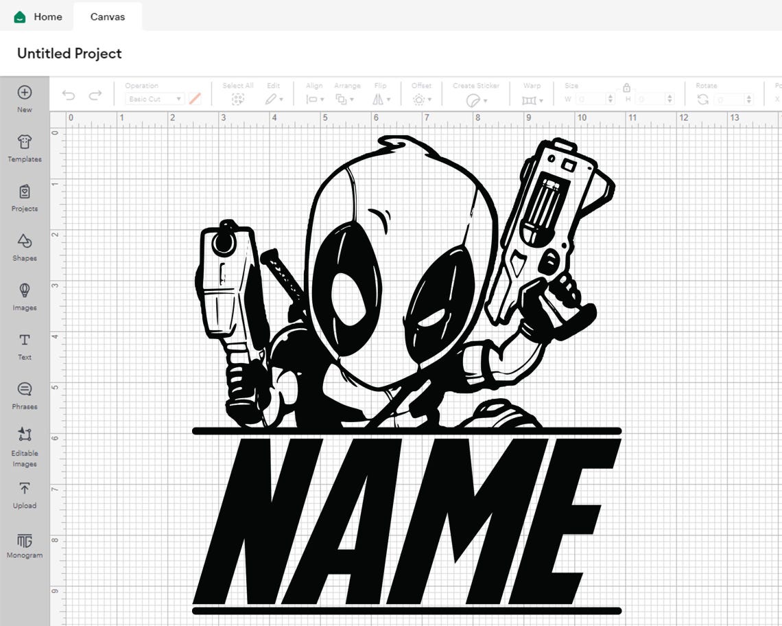 DEADPOOL SVG BUNDLE + Font | Svg, Png, Eps, Dxf Files | Cricut, Laser ...