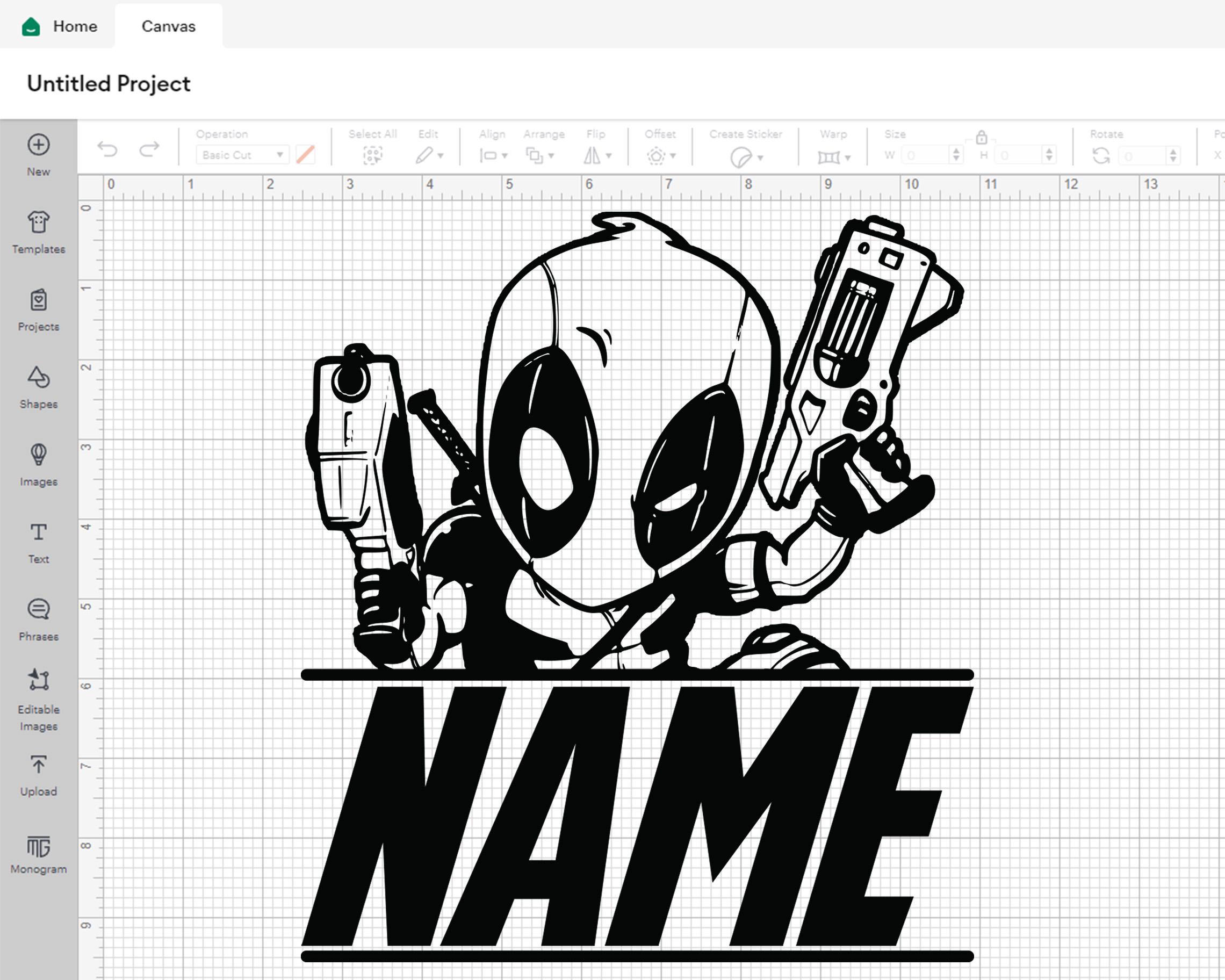 DEADPOOL SVG BUNDLE + Font | Svg, Png, Eps, Dxf Files | Cricut, Laser ...