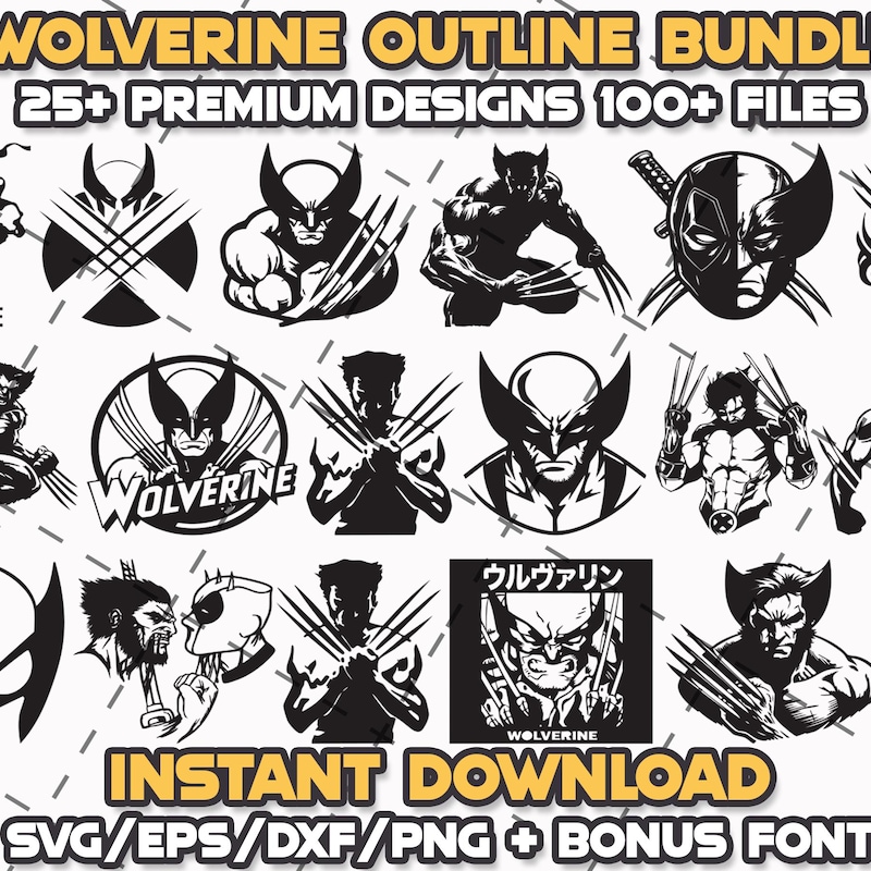 Wolverine cut datei - Etsy.de