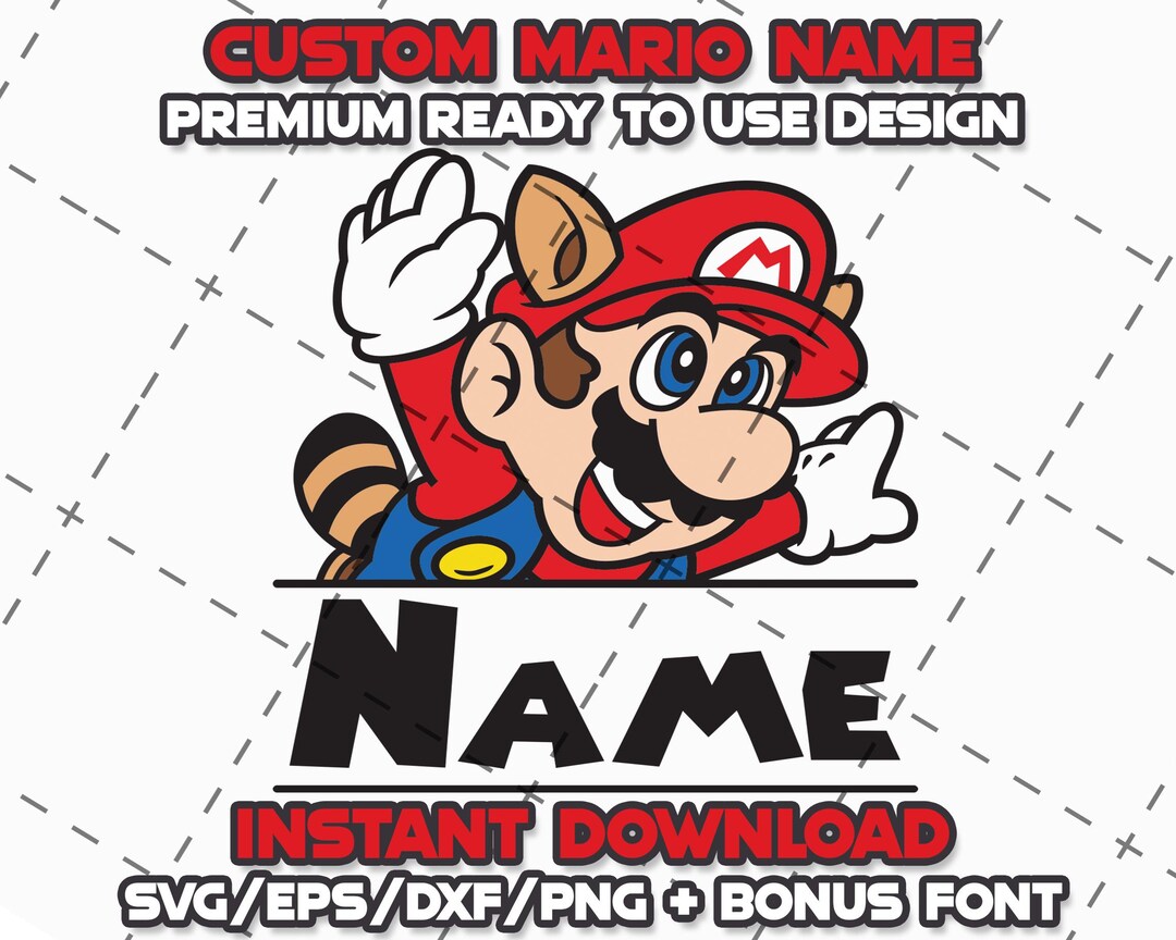 Super Mario Cricut File Bundle: DIY Crafts, Shirt Design (digital ...