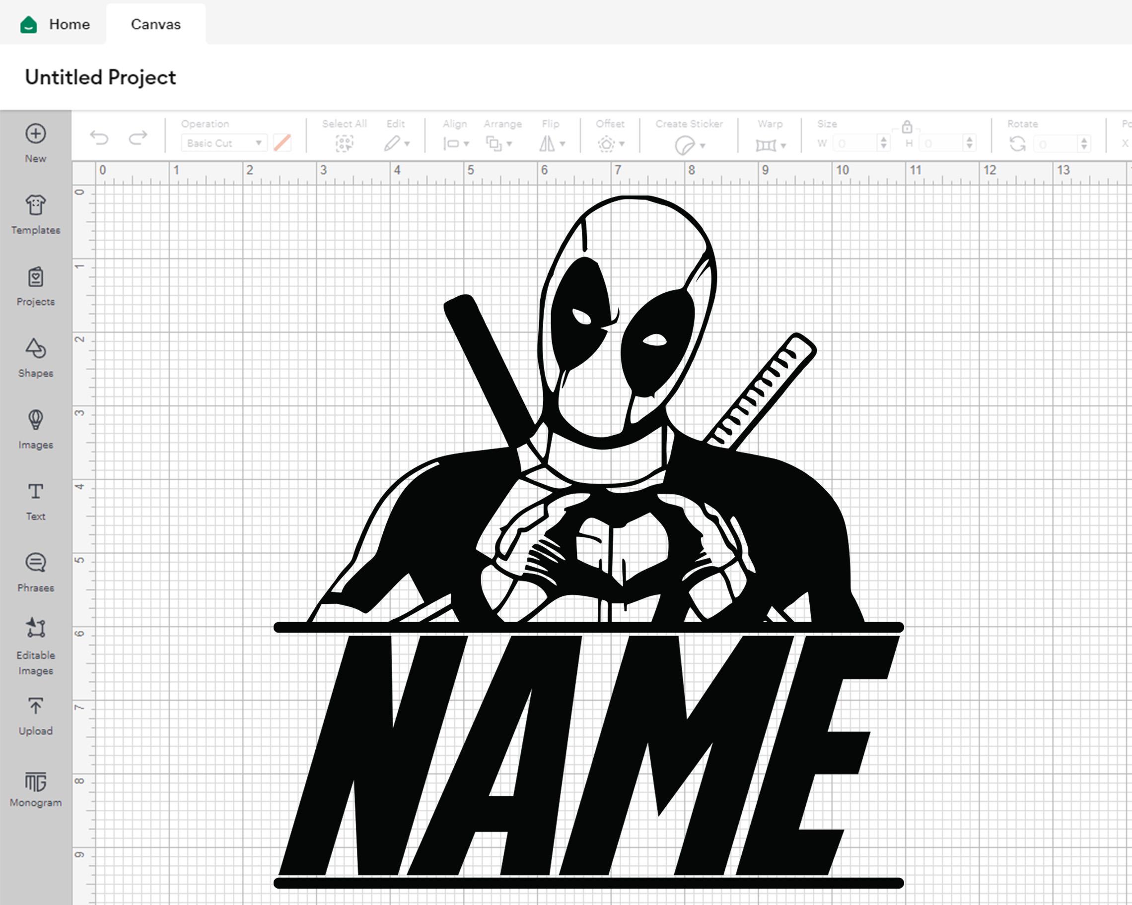Deadpool SVG Bundle: Cricut & Laser Cut Files + Font (digital Download ...