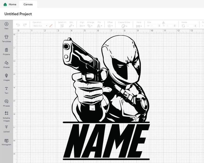 DEADPOOL SVG BUNDLE + Font | Svg, Png, Eps, Dxf Files | Cricut, Laser ...
