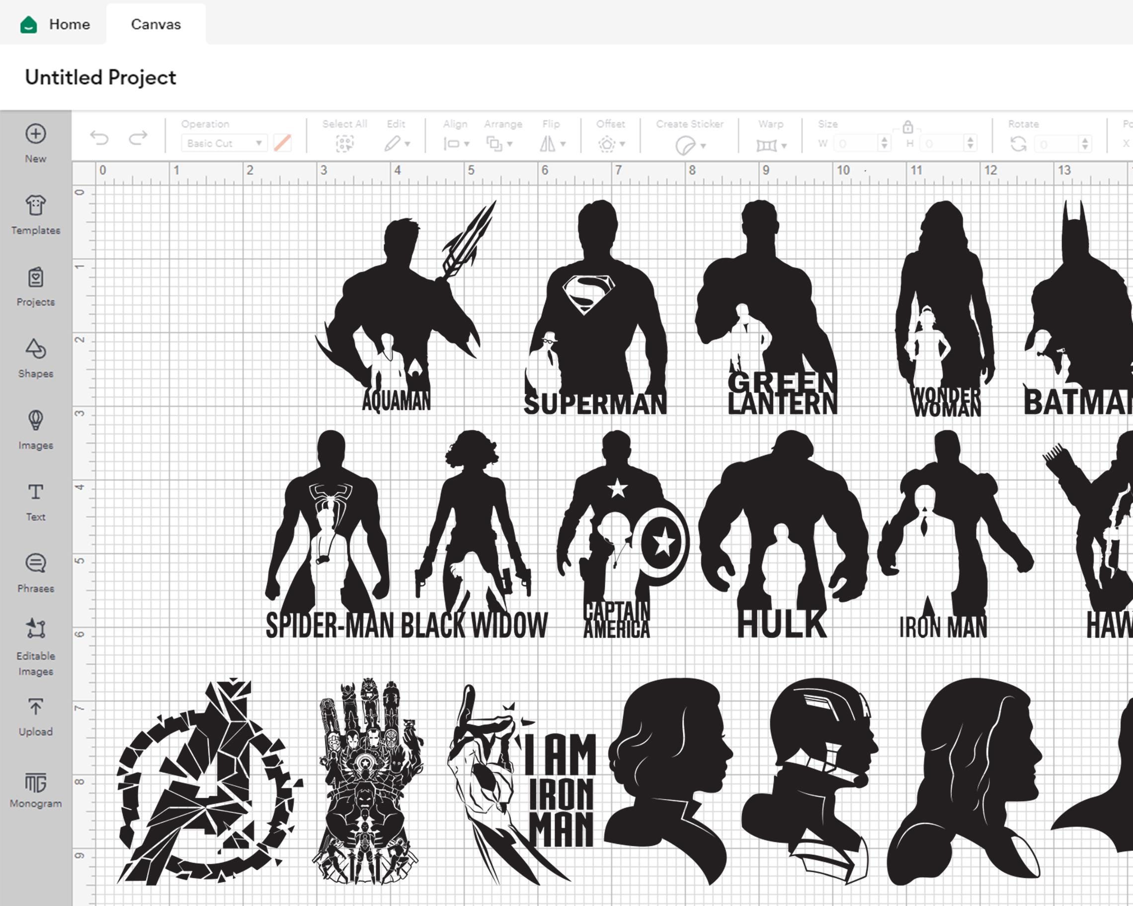 Super Hero SVG Bundle: Cricut & Laser Cut Files + Font (digital ...