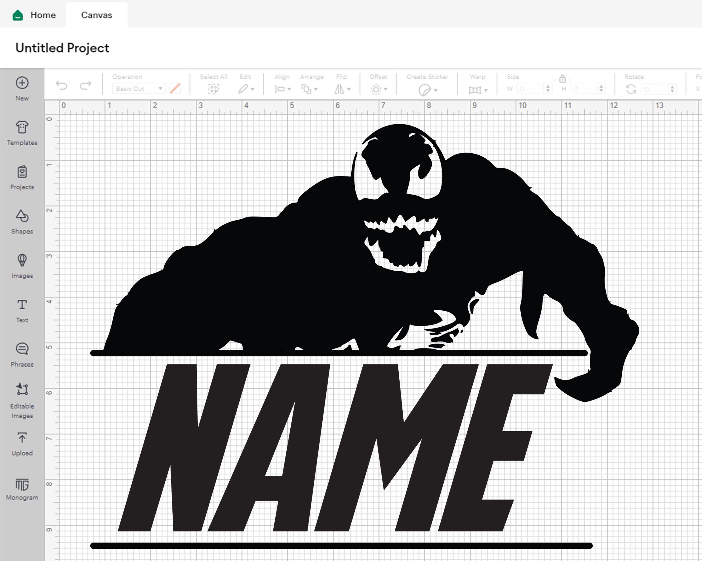 VENOM DESIGN BUNDLE + Font | Svg, Png, Eps, Dxf Files | Cricut, Laser ...