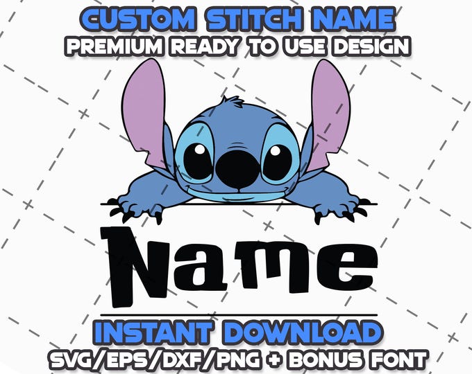 Stitch Outline SVG Bundle: Lilo & Stitch Cricut File (digital Download ...