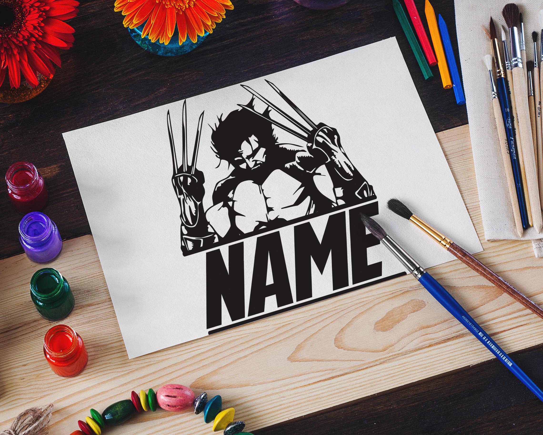 Wolverine SVG Bundle: Cricut & Laser Cut Files + Font (digital Download ...