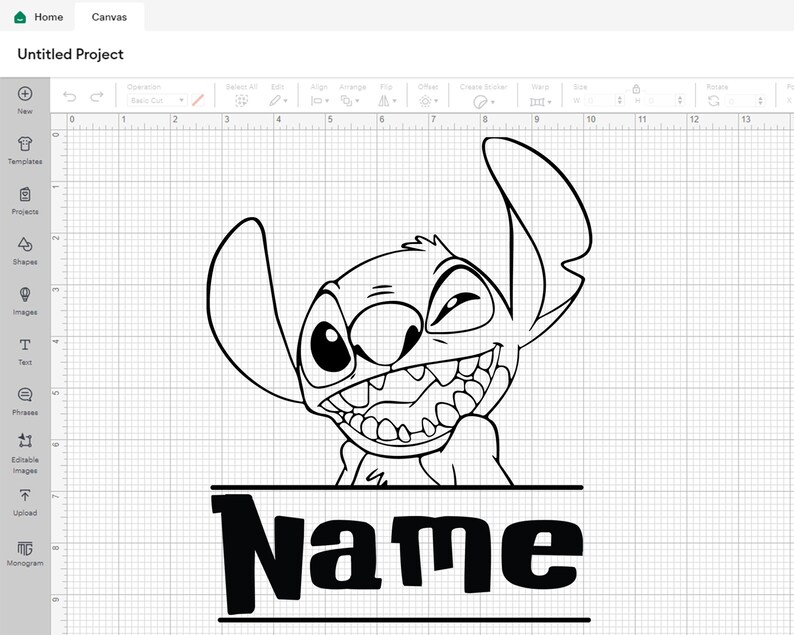 Stitch Outline SVG Bundle: Custom Name Design (digital Download) - Etsy