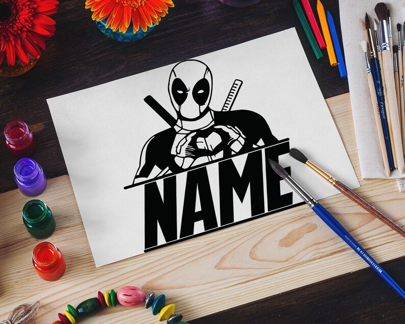 DEADPOOL SVG BUNDLE + Font | Svg, Png, Eps, Dxf Files | Cricut, Laser ...