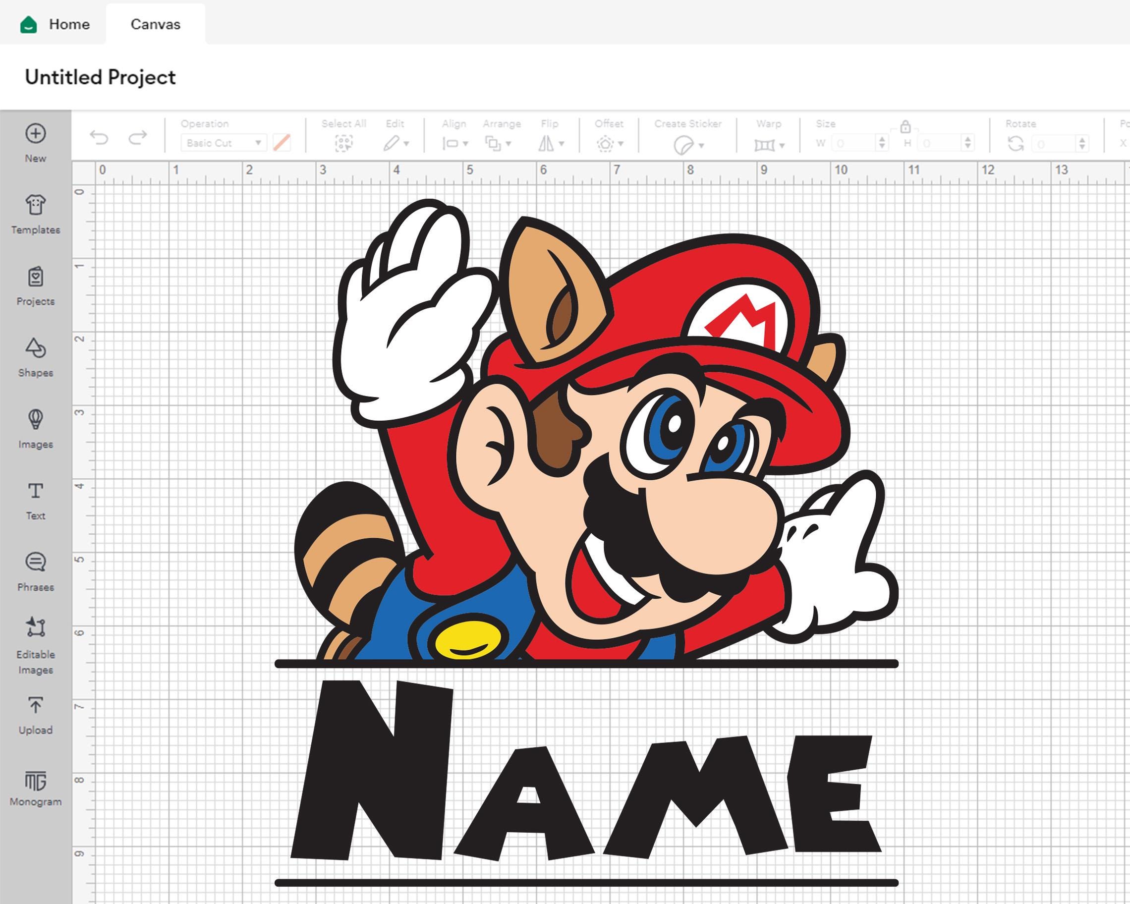 Super Mario Cricut File Bundle: DIY Crafts, Shirt Design (digital ...