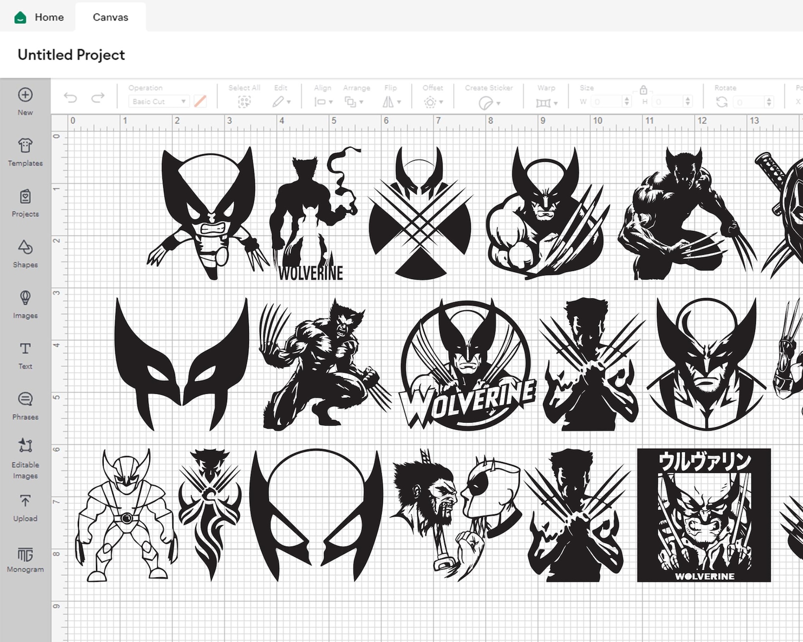 Wolverine SVG Bundle: Cricut & Laser Cut Designs + Font (digital ...