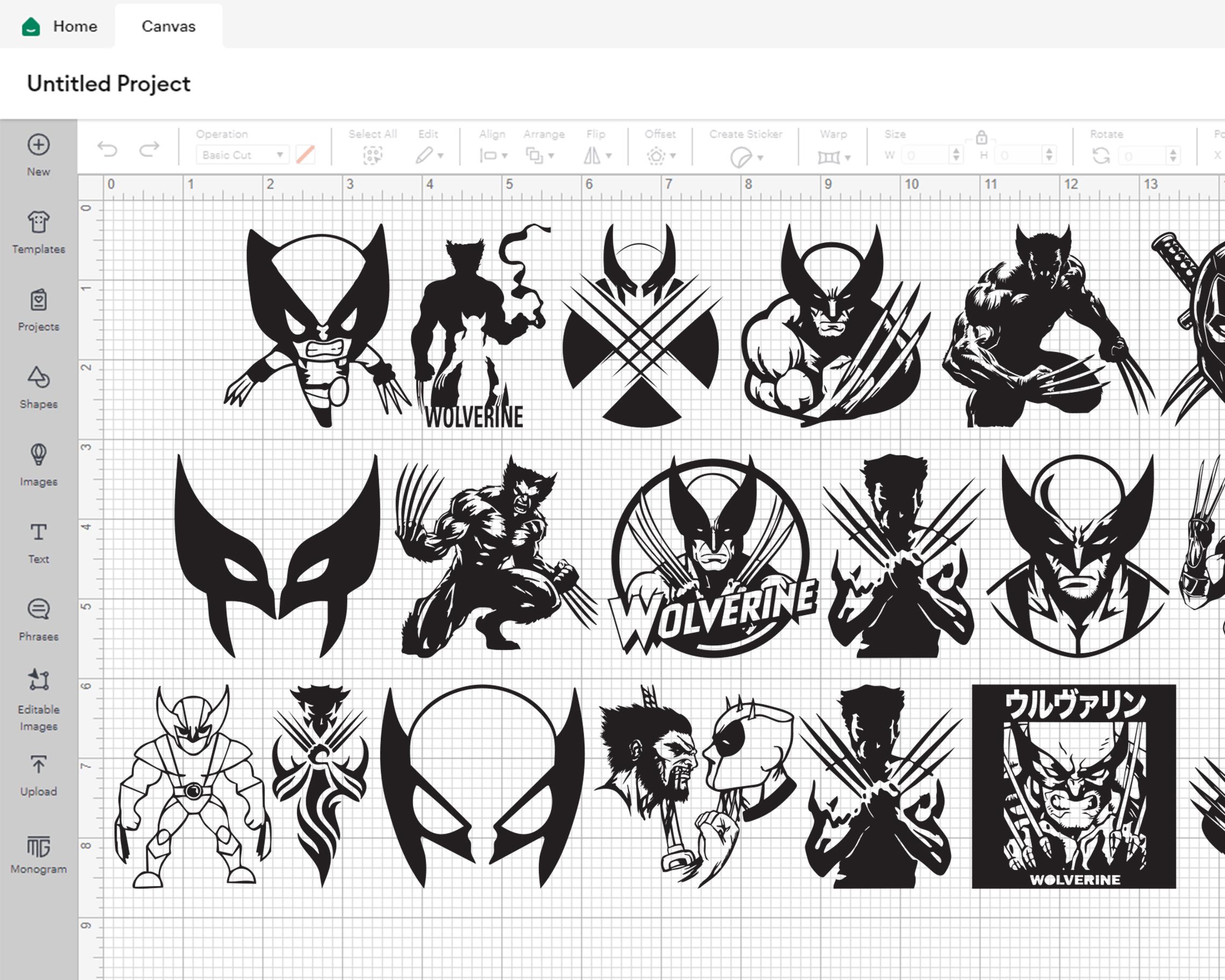 Wolverine SVG Bundle: Cricut & Laser Cut Designs + Font (digital ...
