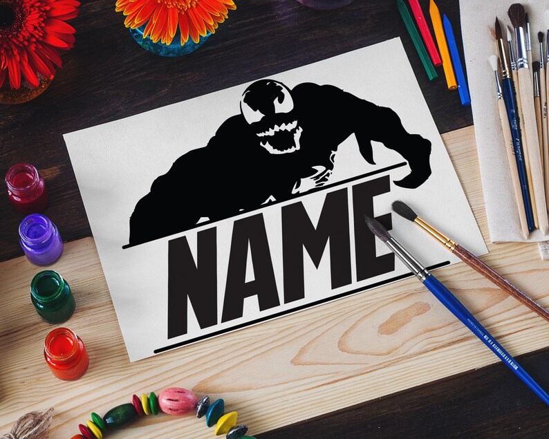 VENOM DESIGN BUNDLE + Font | Svg, Png, Eps, Dxf Files | Cricut, Laser ...