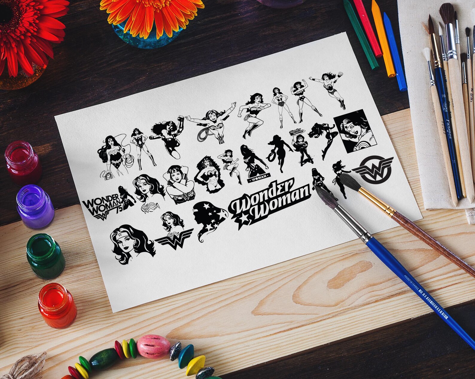 Wonder Woman SVG Bundle: Cricut & Laser Cut Files (digital Download) - Etsy