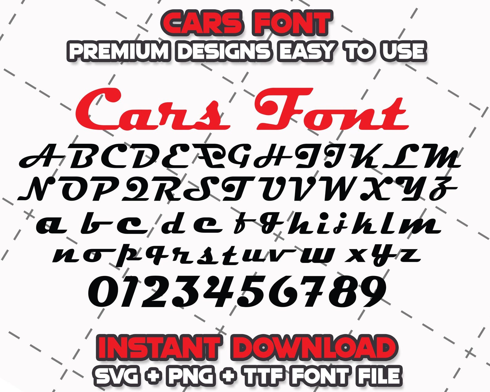 CARS BUNDLE + Font Svg Png Eps Dxf Cricut Cameo Print Lazer Engrave ...