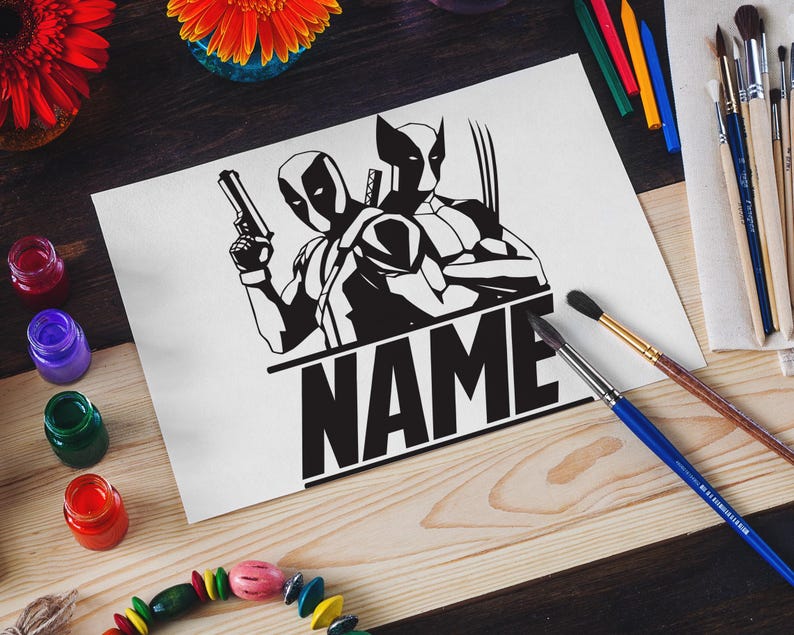 DEADPOOL SVG BUNDLE Font Svg, Png, Eps, Dxf Files Cricut, Laser Cut ...