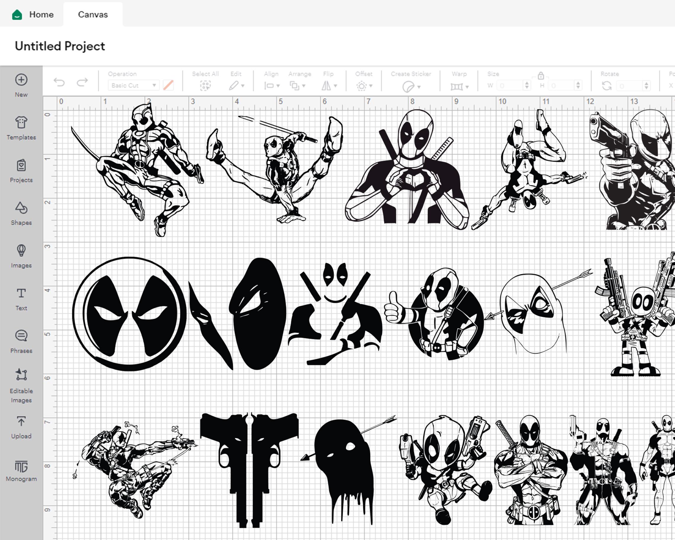 Deadpool SVG Bundle: 25+ Designs, Bonus Font (digital Download) - Etsy