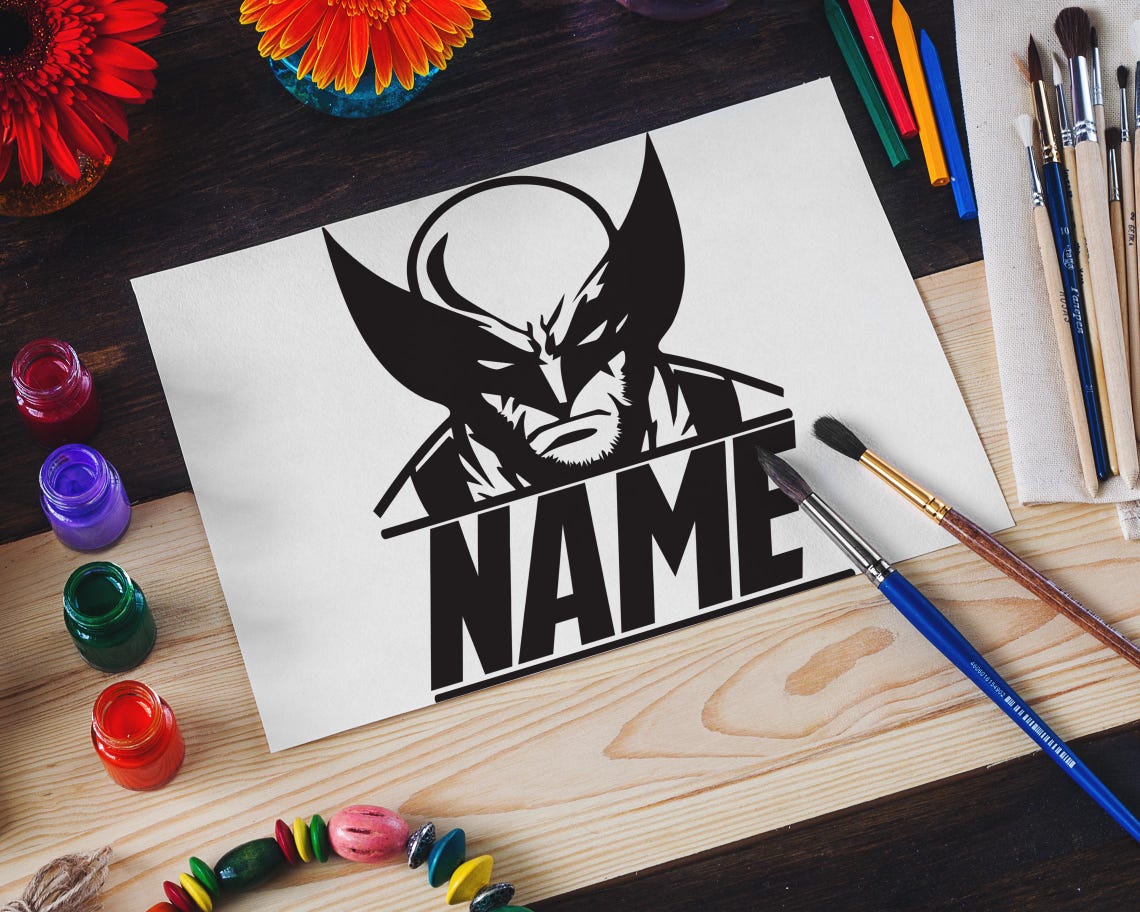 WOLVERINE SVG BUNDLE Font Svg, Png, Eps, Dxf Files Cricut, Laser Cut ...