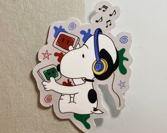 Peanuts Inspired Snoopy joe Cool Clear Vinyl Sticker - Etsy