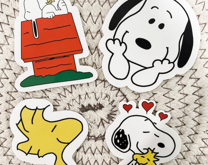 Snoopy Sticker Pack - Etsy