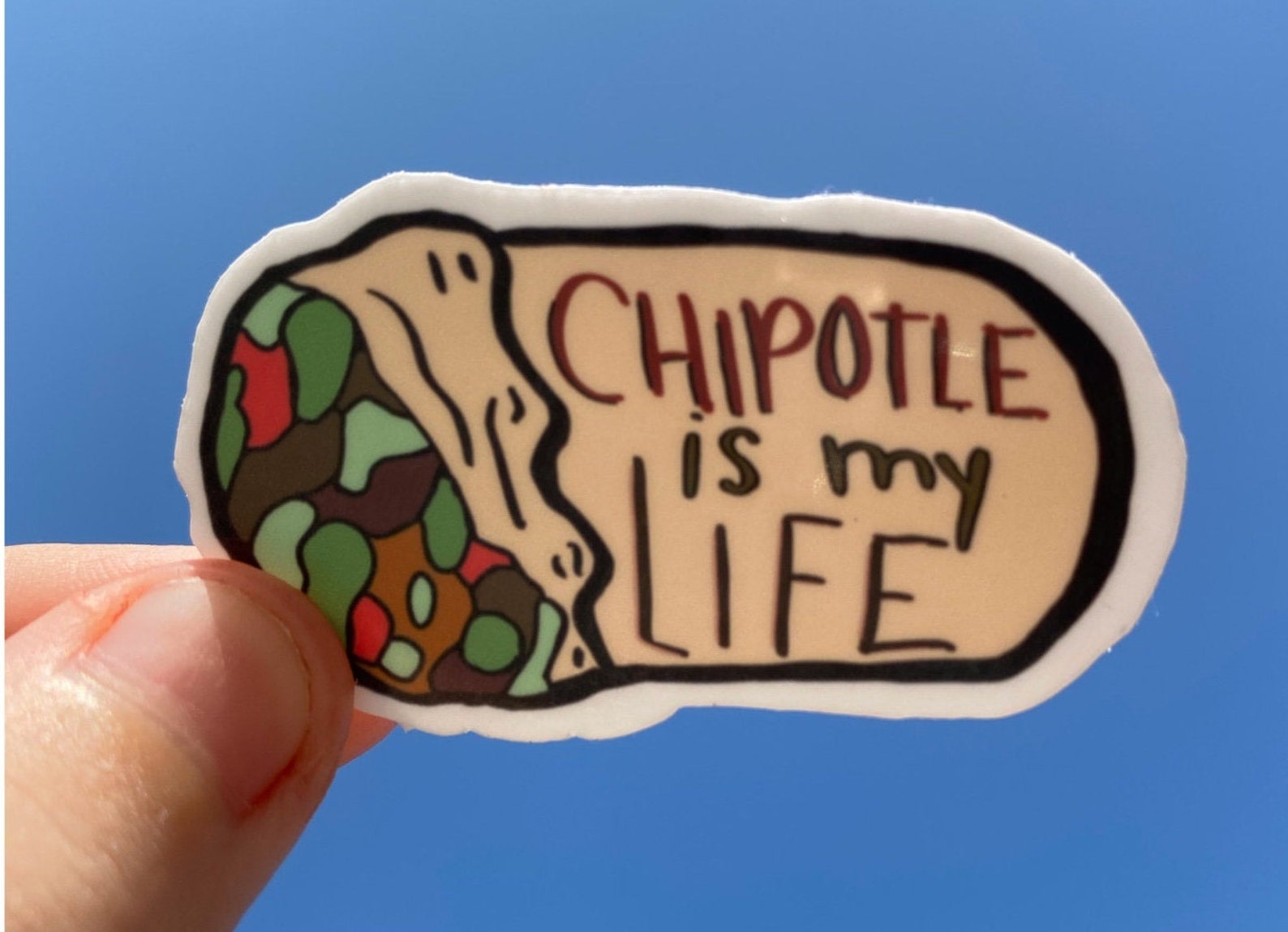 Chipotle is My LIFE Sticker - Etsy