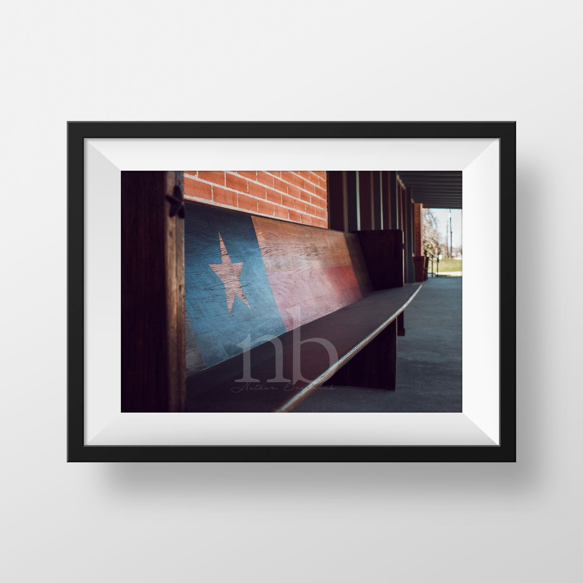 Texas State Flag Painted Bench in Martindale, Texas, Digital Download ...