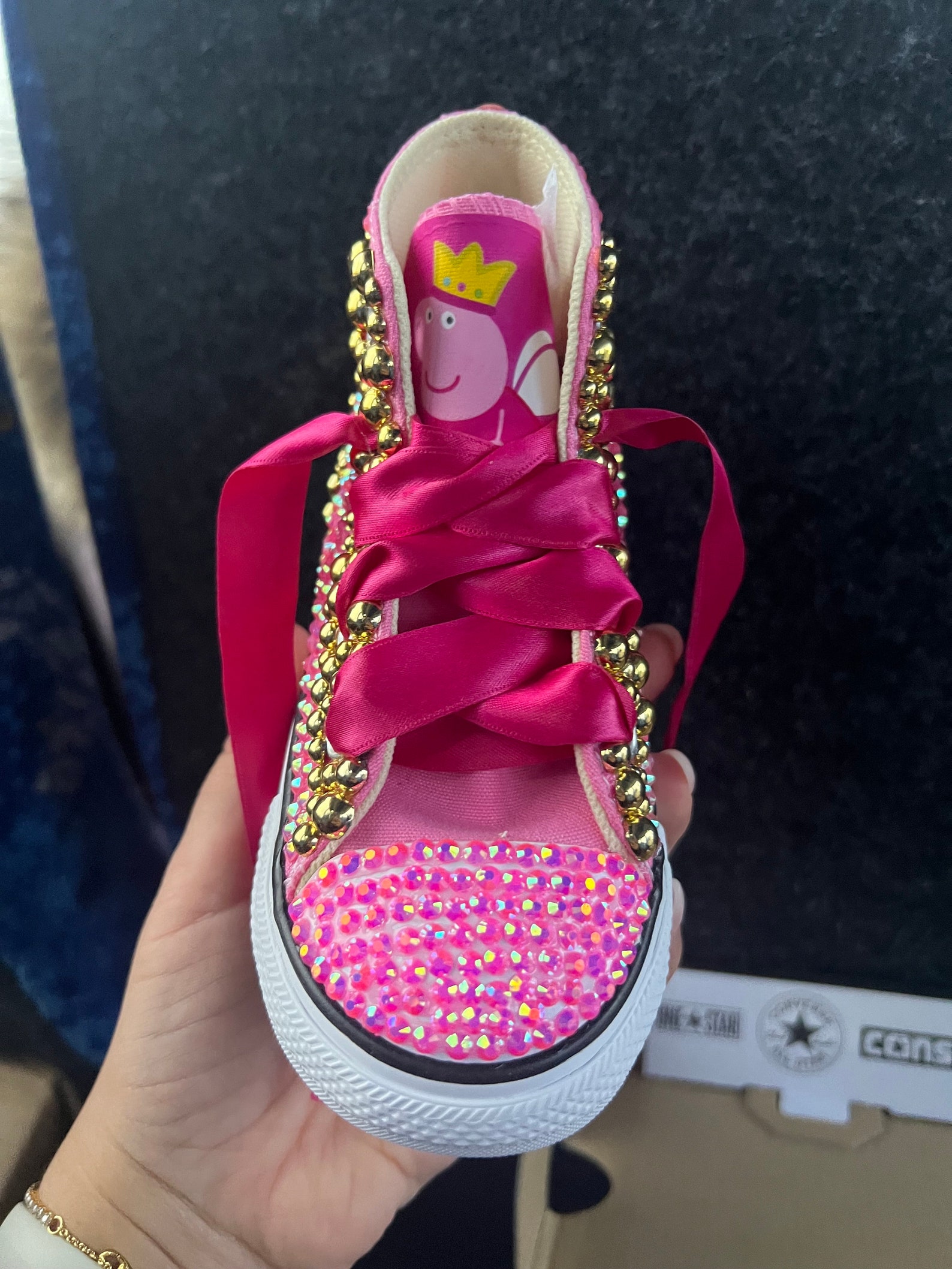 Peppa Pig Custom Pearl Sneakers - Etsy