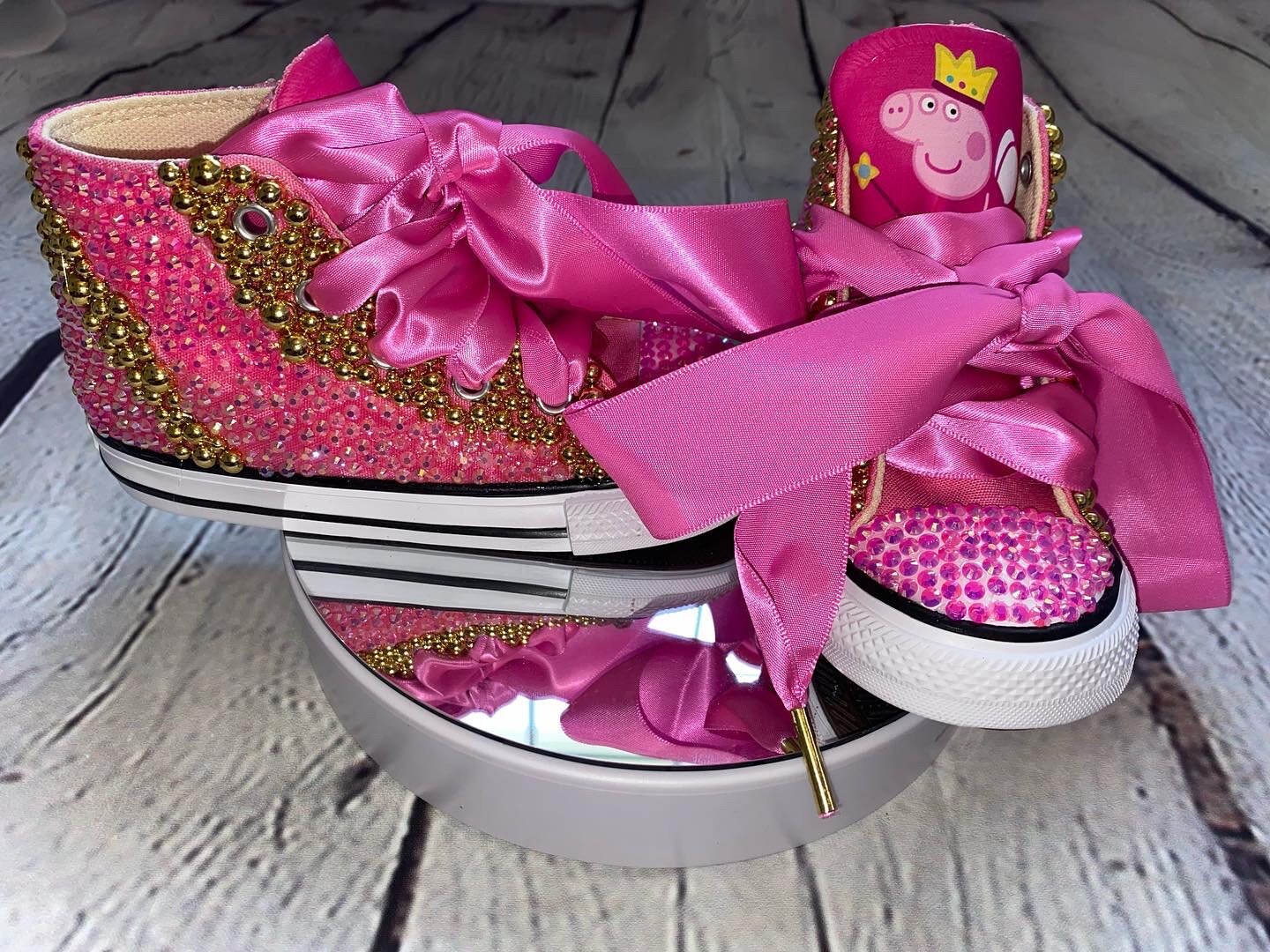 Peppa Pig Custom Pearl Sneakers - Etsy
