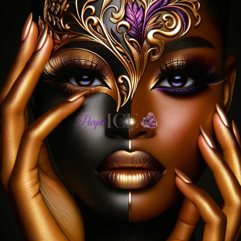 Mystic Melanin Moments - 5 PNG Files - Etsy