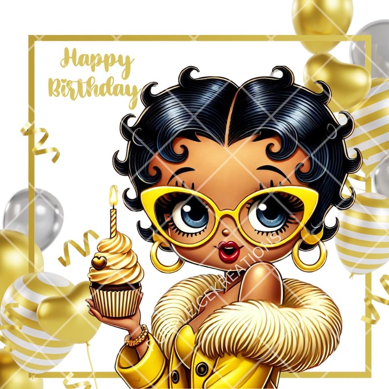 Yellow Betty Boop - Etsy