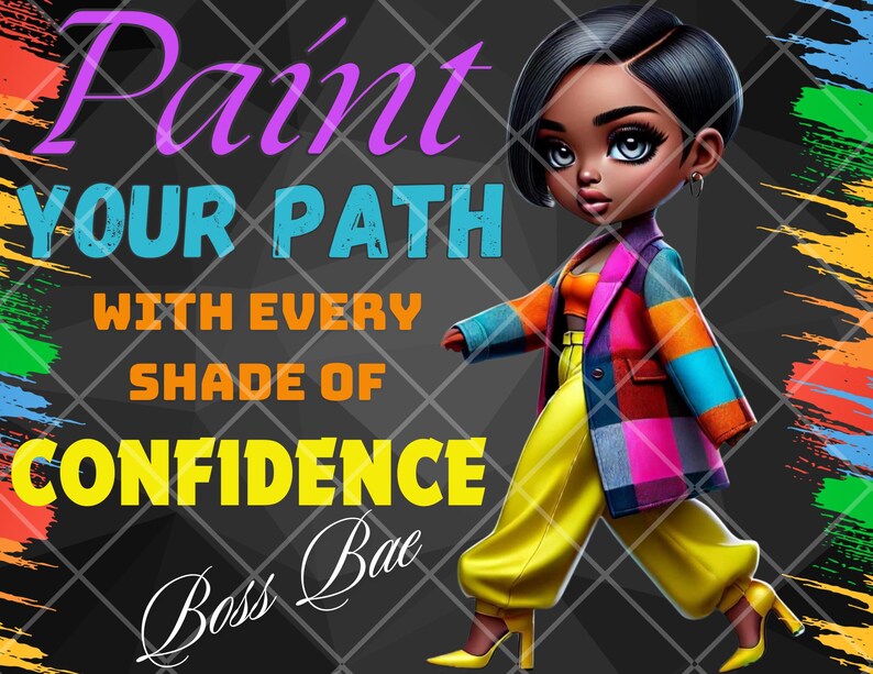 Painted in Confidence PNG Digital File - Etsy