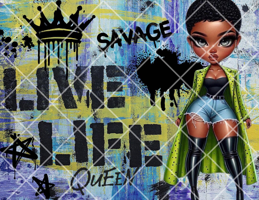 Live Life Queen PNG Digital File - Etsy