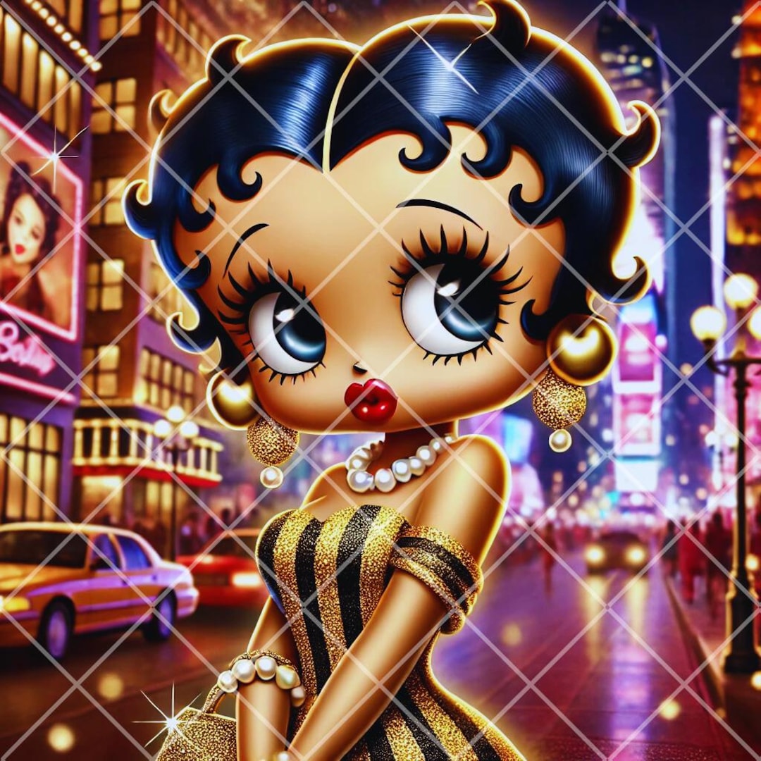 Boop Golden Noire - Betty Boop Greeting Cards, Wrapping Paper, Tumbler ...